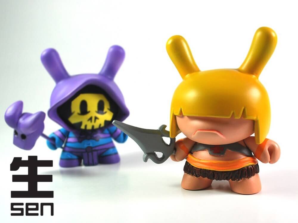 He-Man & Skeletor Dunny Power Set by SEN Customs - The Toy Chronicle