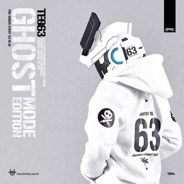 TEQ63: Onesixth Action Figure White Ghost Mode edition By Quiccs x ...