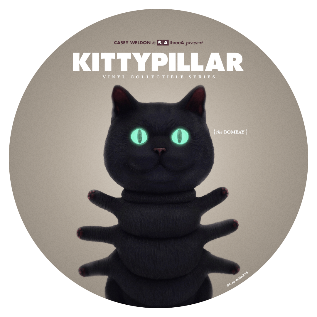 KITTYPILLAR Vinyl Collectible Series By Casey Weldon x ThreeA - The Toy ...