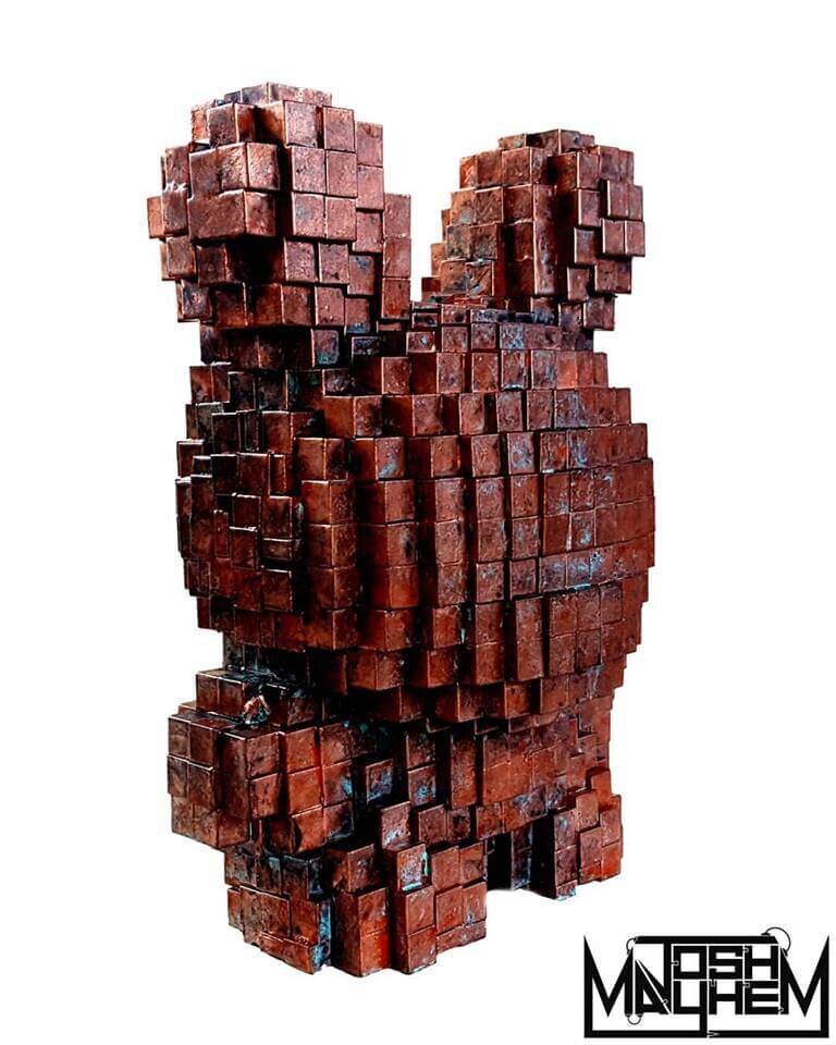 16-Bit Relic Custom Kidrobot Dunny by Josh Mayhem - The Toy Chronicle