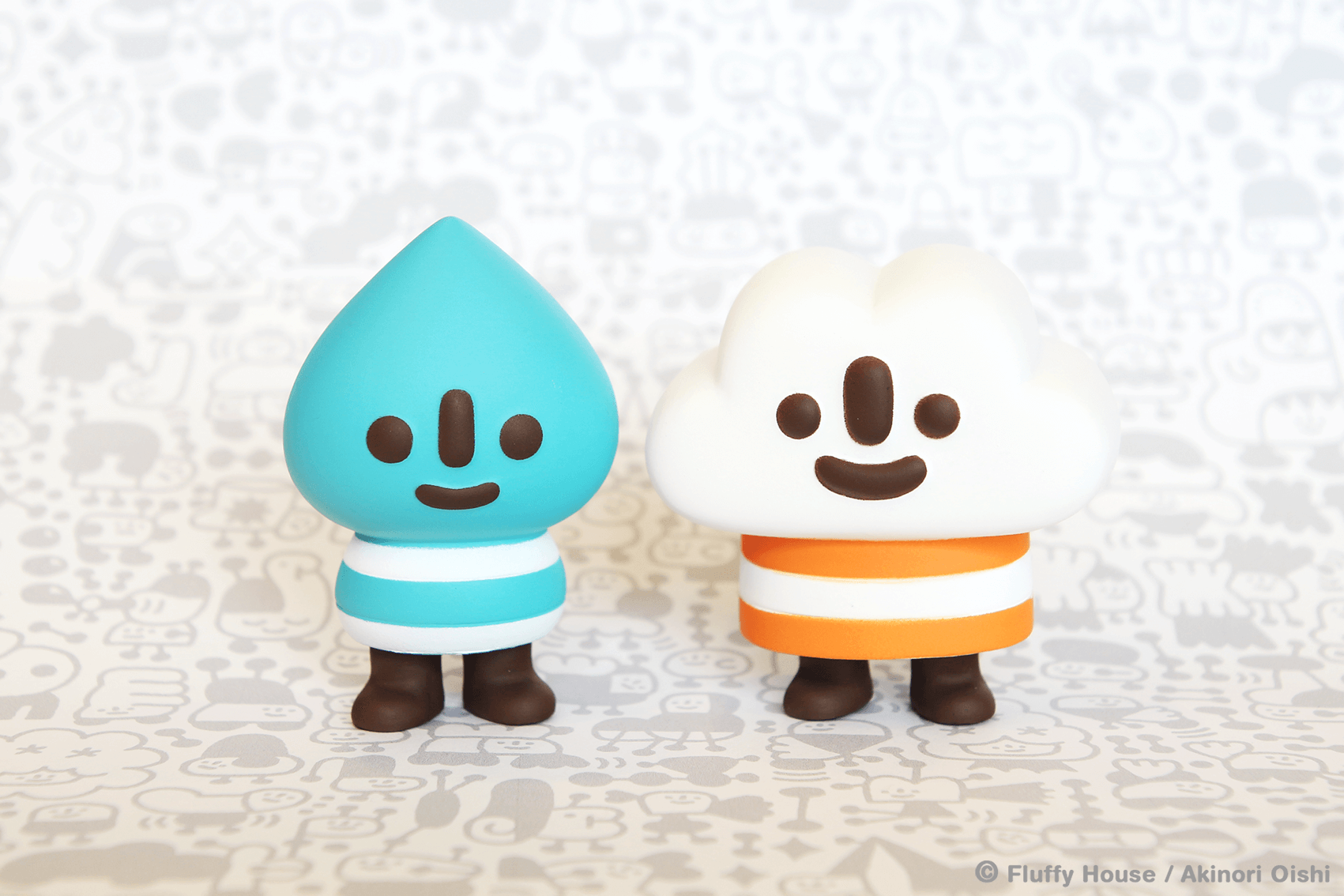 Aki Smiles Mr White Cloud and Little Raindrop By Akinori Oishi x Fluffy ...