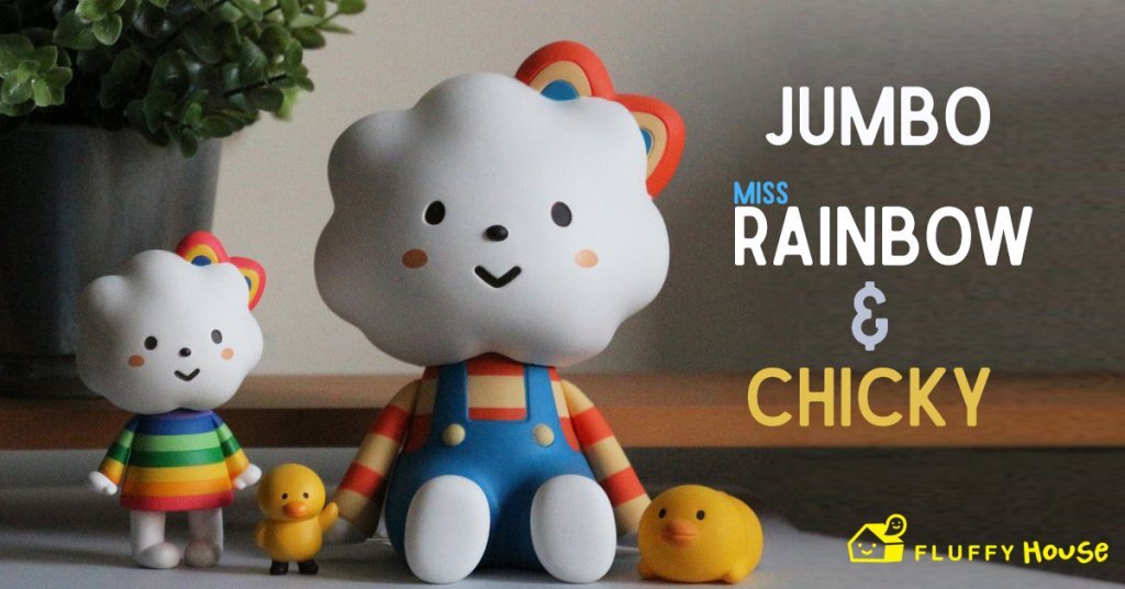 The Toy Chronicle | Jumbo Miss RAINBOW & CHICKY set By Fluffy House