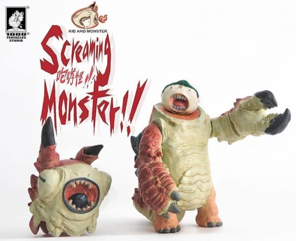 Screaming Monster - Scarlet Version By 1000Tentacles - The Toy Chronicle