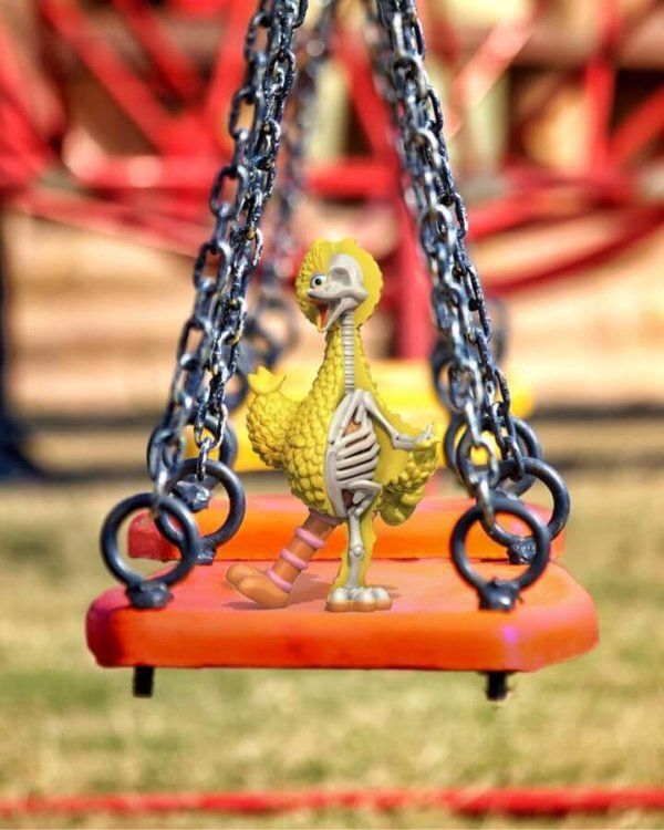 Sesame Street Big Bird XXRAY Plus By Jason Freeny x Mighty Jaxx - The ...