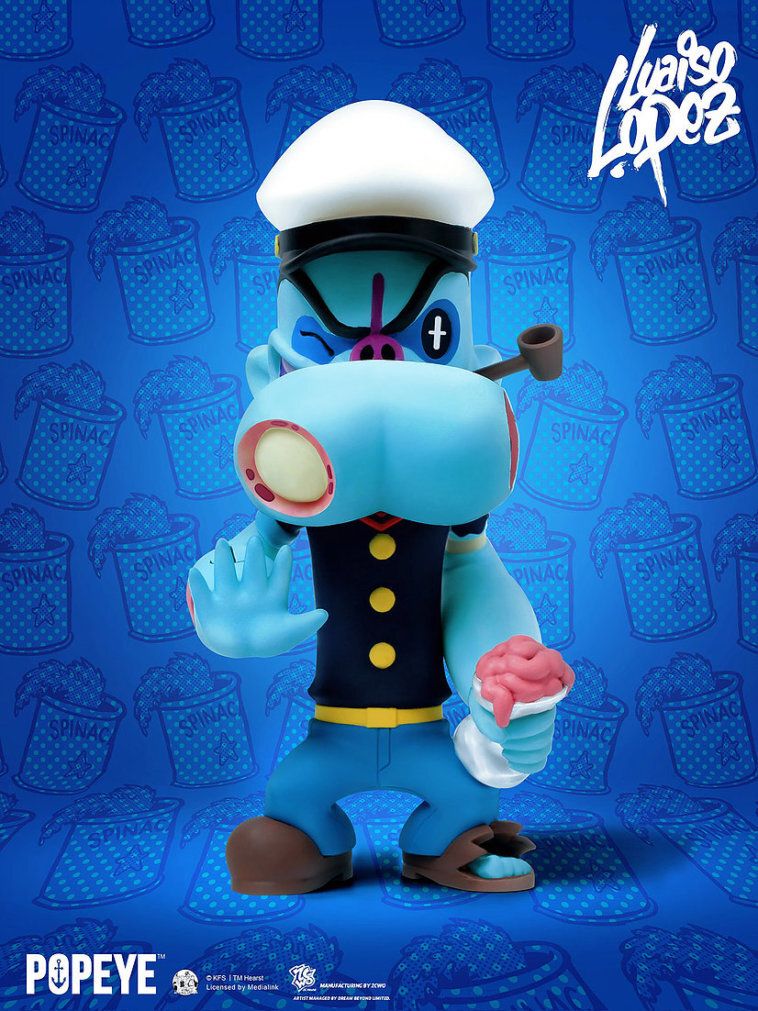 Zombie Popeye by Luaiso Lopez x ZCWO Release! - The Toy Chronicle
