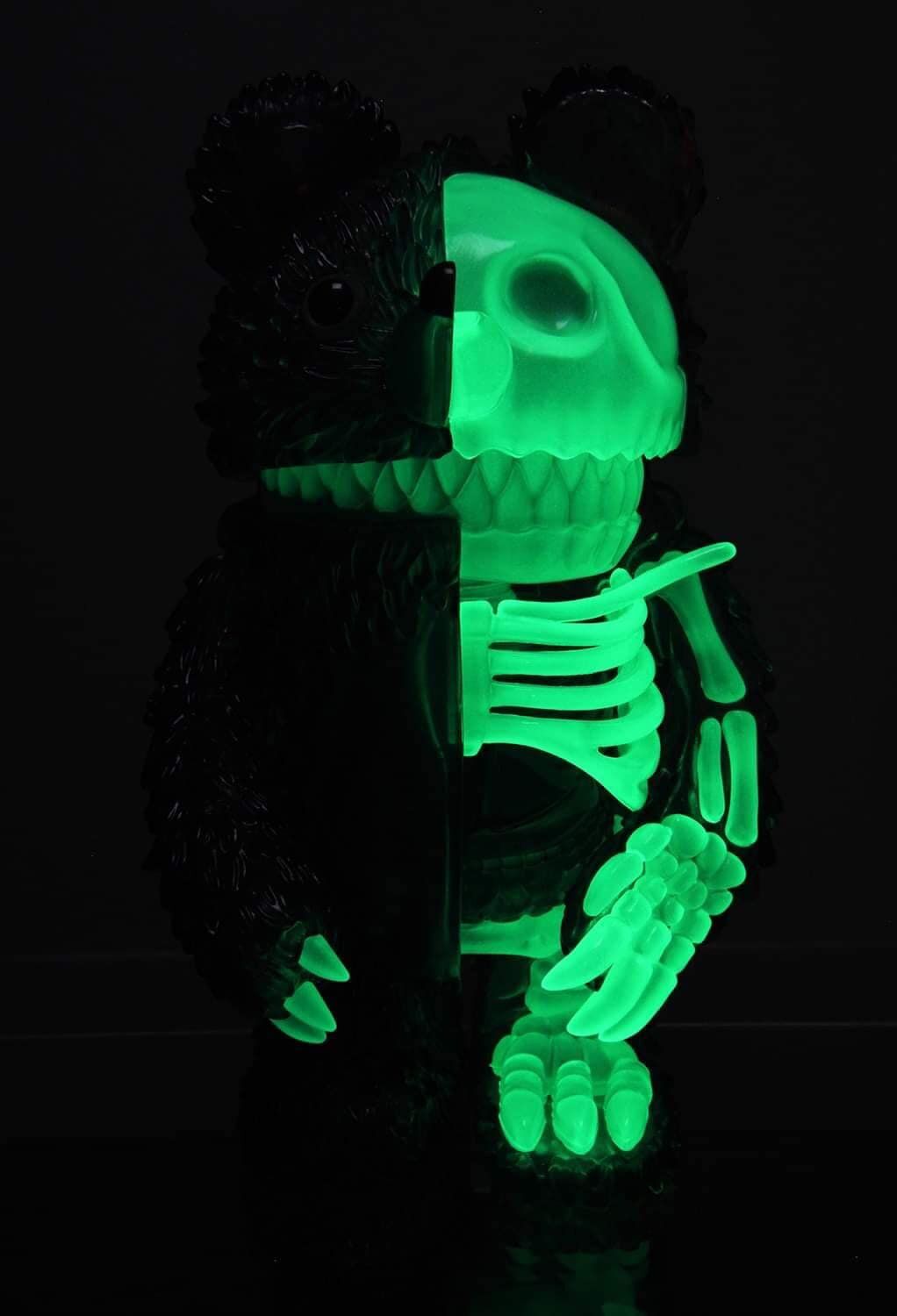 JASON FREENY x INSTINCTOY ANATOMICAL MUCKEY X-RAY Black Clear Edition ...