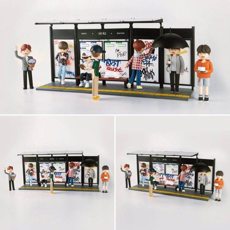 BTS Bus Stop Art Toys! - The Toy Chronicle