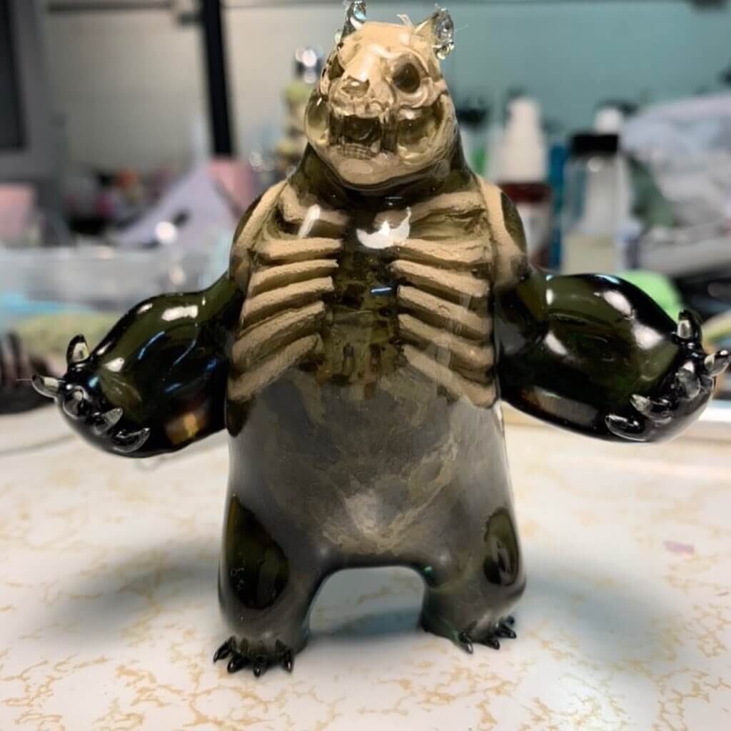 The Toy Chronicle | Bag Of Bones Mini Panda King by Scott Wilkowski x ...