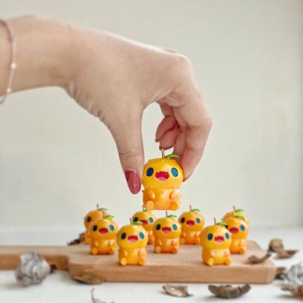 Mini Jubee Tangerine Edition by 菊限 Penghu - The Toy Chronicle