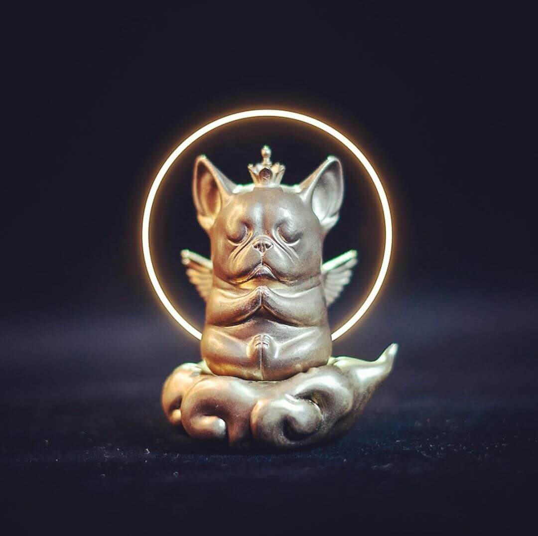 Frenchie bronze edition by Houniot Studio - The Toy Chronicle