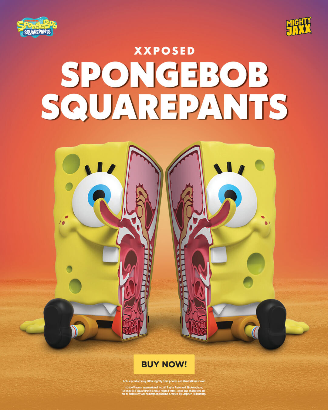 XXPOSED SPONGEBOB SQUAREPANTS by Jason Freeny x Mighty Jaxx - The Toy ...
