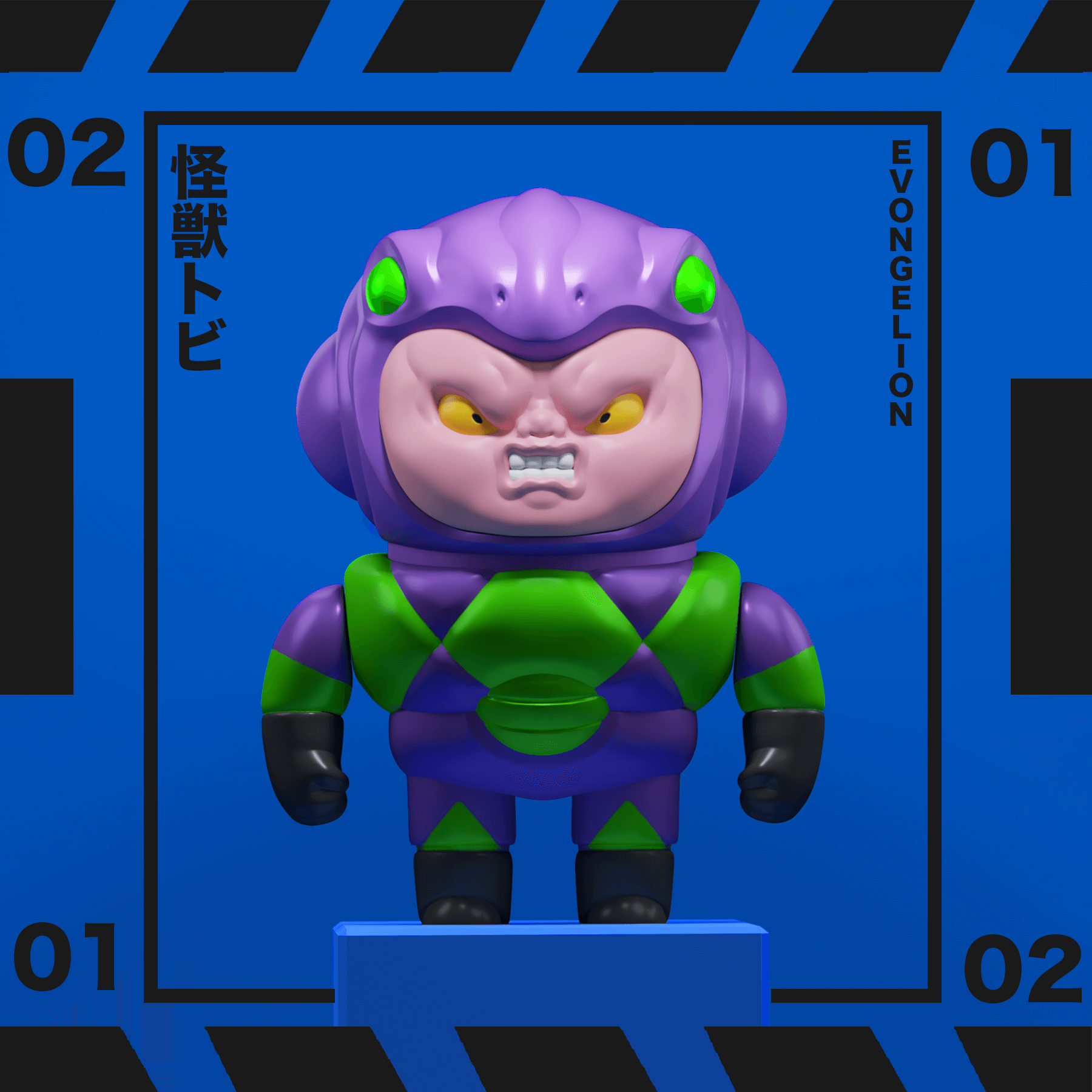 MONSTER TOBI EVO UNIT 01 & 02 by Kelvin Wang The Stranger - The Toy ...