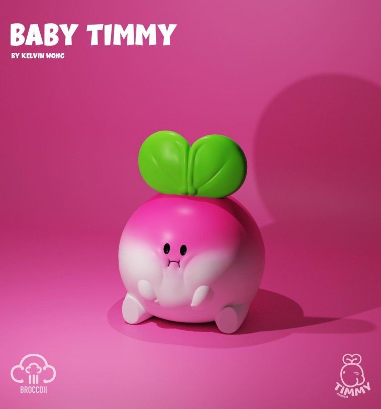 Kelvin Wang of BCL TOY x POBBER BABY TIMMY Radish Vinyl Edition - The ...