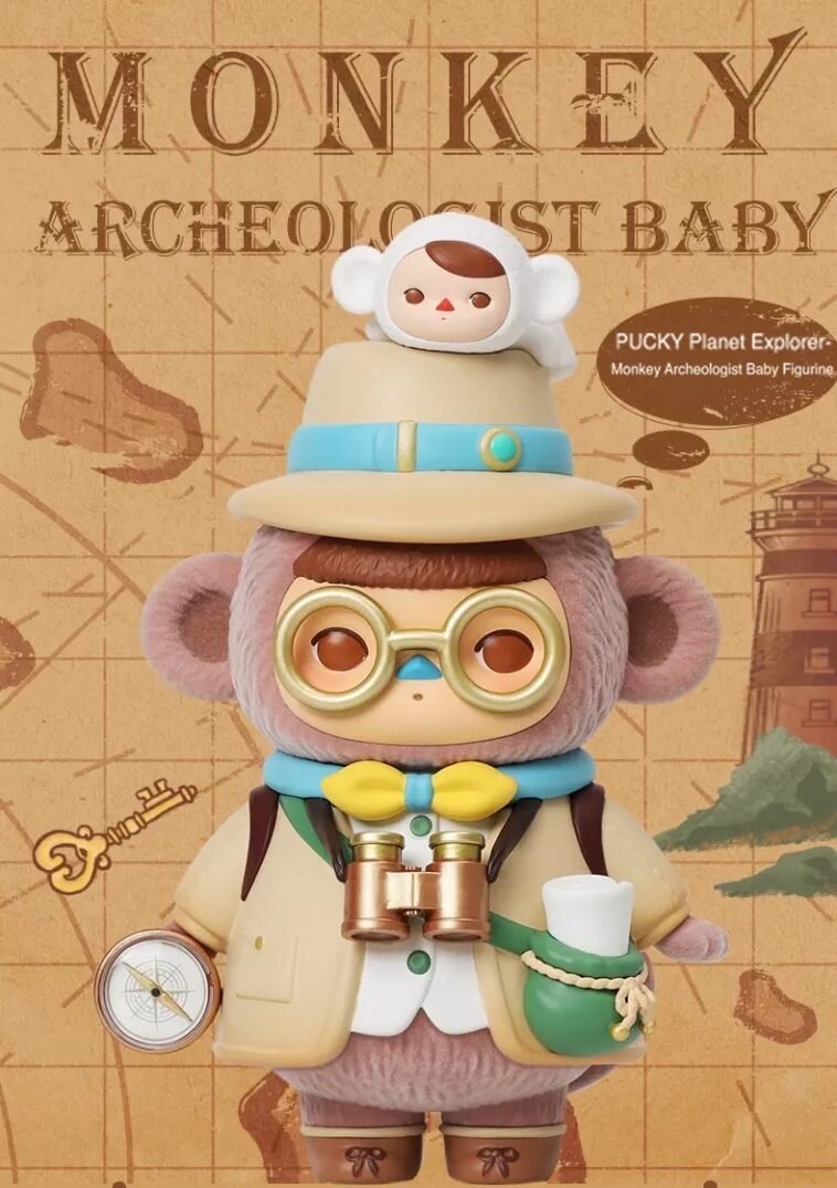 POP MART x Pucky Monkey Archeologist Baby - The Toy Chronicle
