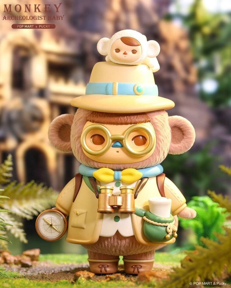 POP MART x Pucky Monkey Archeologist Baby - The Toy Chronicle