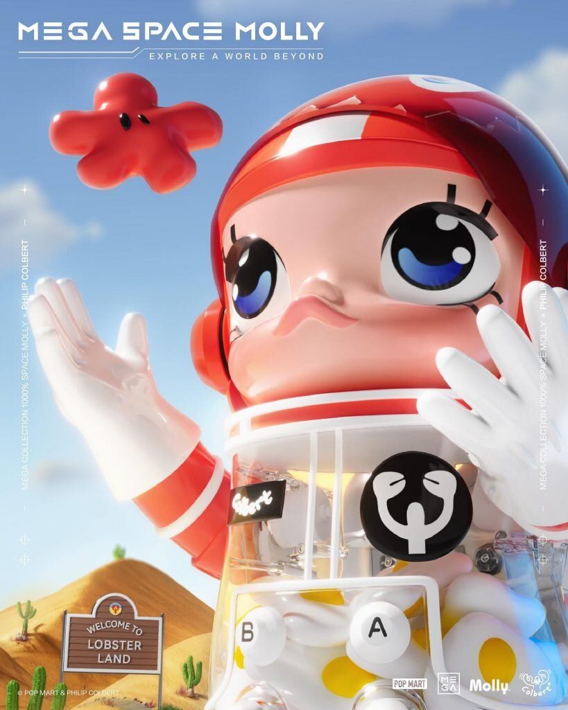 PHILIP COLBERT x POP MART x Kenny Wong SPACE MOLLY MEGA COLLECTION 1000 ...