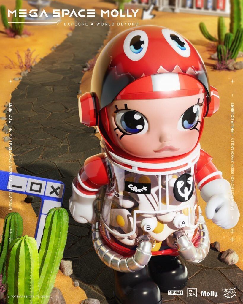 PHILIP COLBERT x POP MART x Kenny Wong SPACE MOLLY MEGA COLLECTION 1000 ...