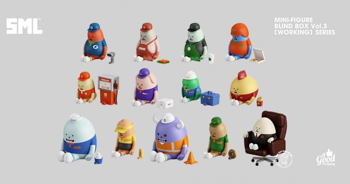 Sticky Monster Lab x A Good Company SML Working Blind Box Series - The ...