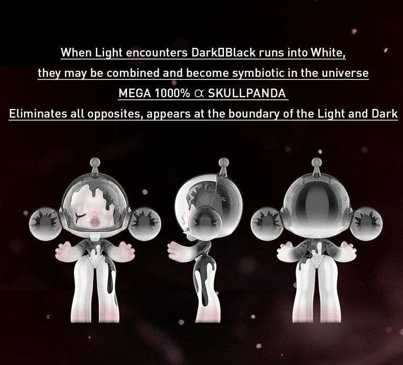 MEGA COLLECTION 1000% SKULLPANDA Boundless Between light and dark ...