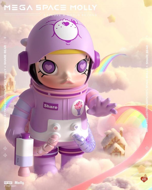 POP MART MEGA COLLECTION 400% + 100% SPACE MOLLYx SHARE BEAR - The Toy ...