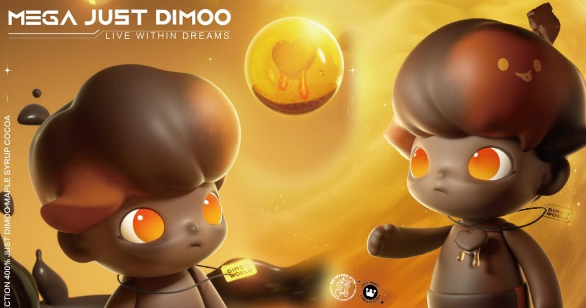 POP MART MEGA COLLECTION 400% JUST DIMOO MAPLE SYRUP COCOA - The Toy ...