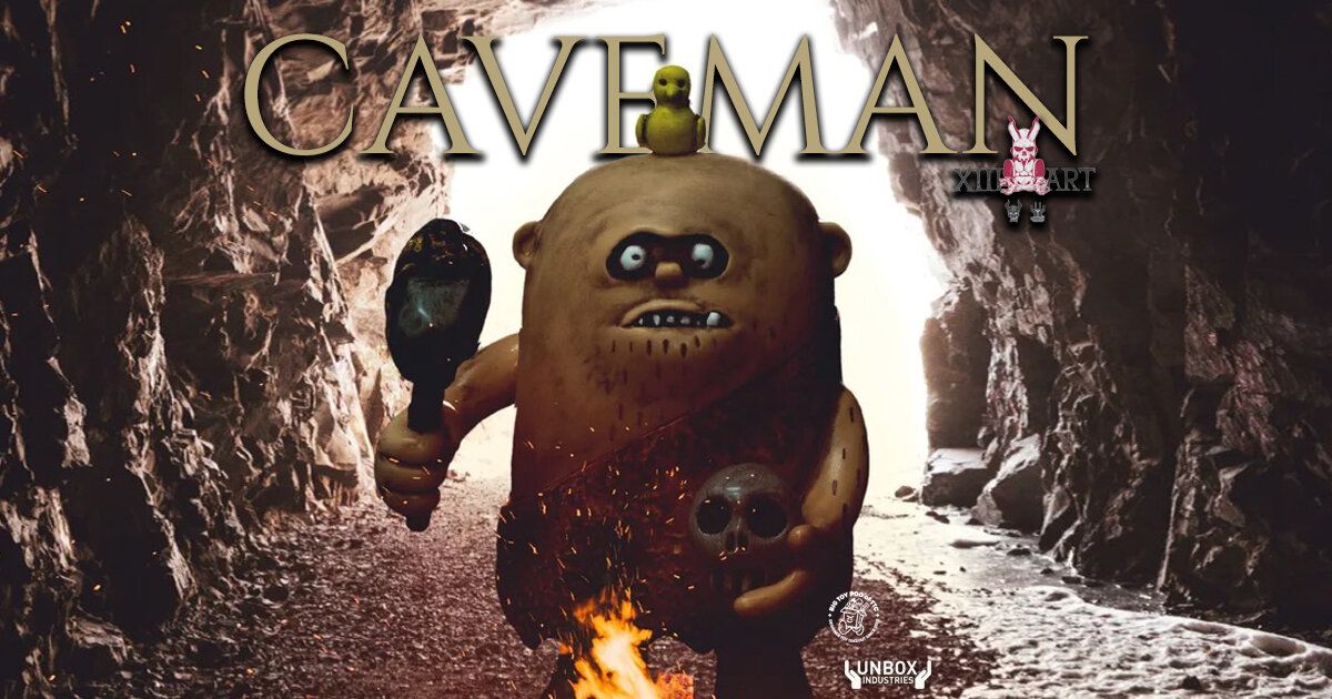 CAVEMAN By SKULLMAN 13ART x Unbox Industries - The Toy Chronicle