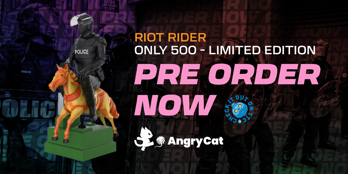 New: Riot Rider by Mason Storm x Toy Asylum x Angry Cat - The Toy Chronicle