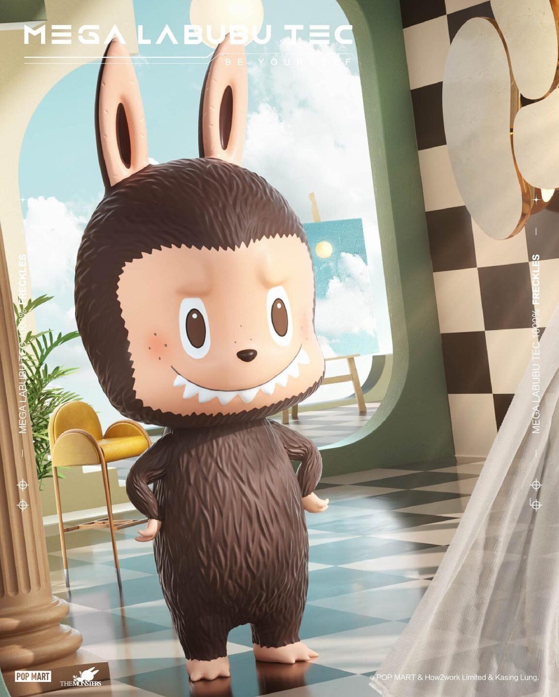 POP MART MEGA LABUBU TEC 1000% FRECKLES - The Toy Chronicle