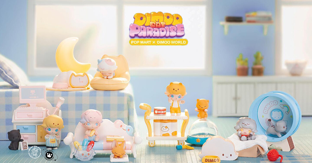 POP MART x Ayan Deng Dimoo World CAT PARADISE PROP Blind Box Series ...