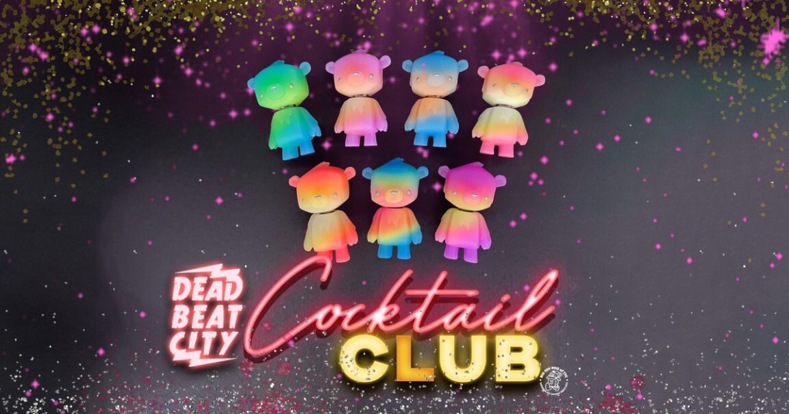 The Kuma DBC Cocktail Bear by Dead Beat City - The Toy Chronicle