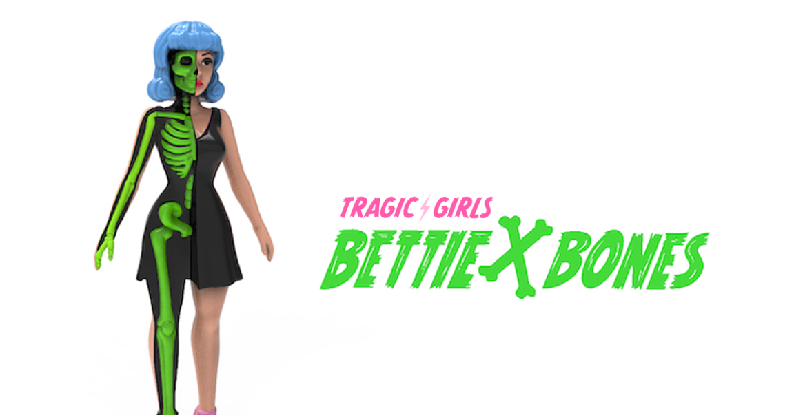 Bettie Bones Kickstarter by Tragic Girls x Rocom Toys! - The Toy Chronicle