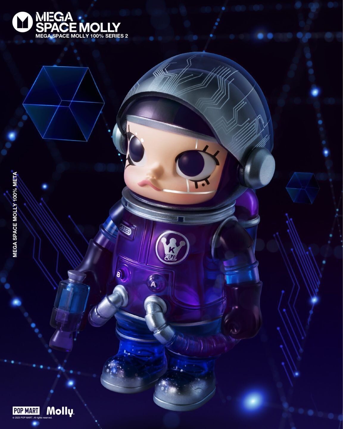 POP MART x Kenny Wong’s MEGA COLLECTION 100% SPACE MOLLY Blind Box ...