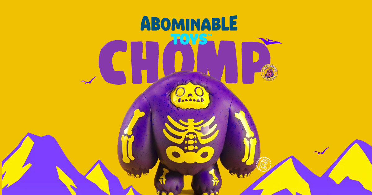 Chomp GID Electric Purple Skeleton Plastic Empire Exclusive by ...