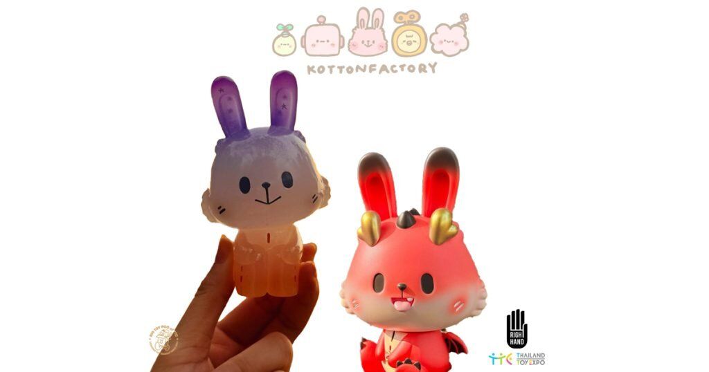 Aom Chayasinee of Kottonfactory x Righthand at Thailand Toy Expo 2024 ...