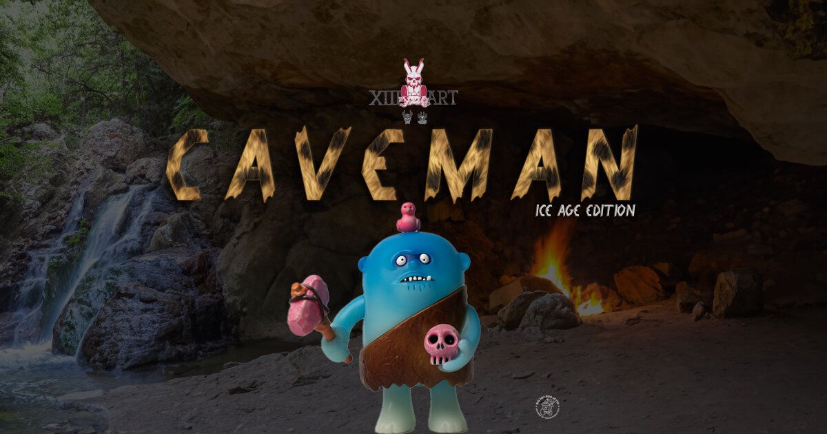 CAVEMAN ICE AGE Edition By SKULLMAN 13ART x Unbox Industries - The Toy ...