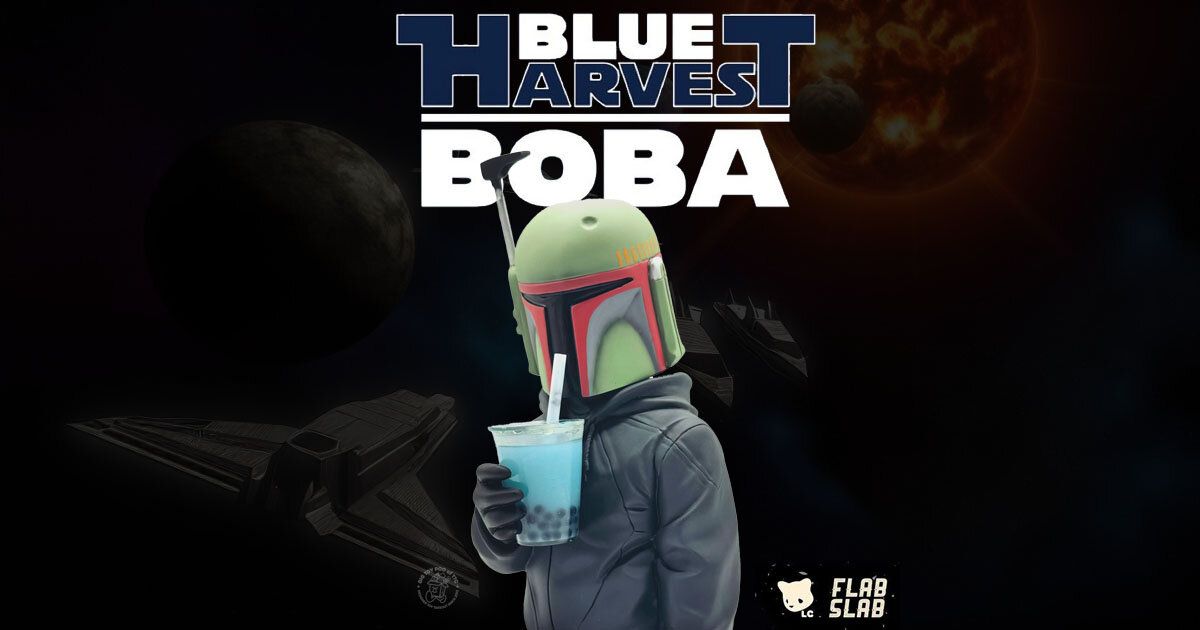Luke Chueh x FLABSLAB Presents BOBA BLUE HARVEST Edition - The Toy ...