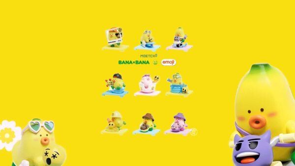 BANA x BANA x Moetch emoji Happy Playground Mini Box Blind Box Pro ...