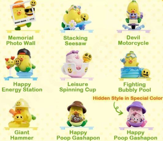 BANA x BANA x Moetch emoji Happy Playground Mini Box Blind Box Pro ...