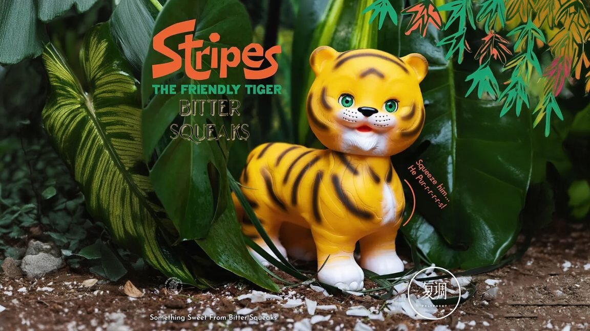 Bitter Squeaks x Polyphony Presents Stripes the Friendly Tiger Mobeling ...