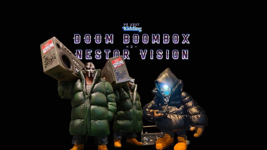 DOOM boombox x Nestor Vision by Oh Anat of Kidding Toy - The Toy Chronicle