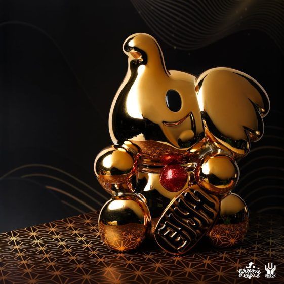 Too Natthapong x Unbox Industries Presents ELFIE LUCKY NEKO GOLD CNY ...